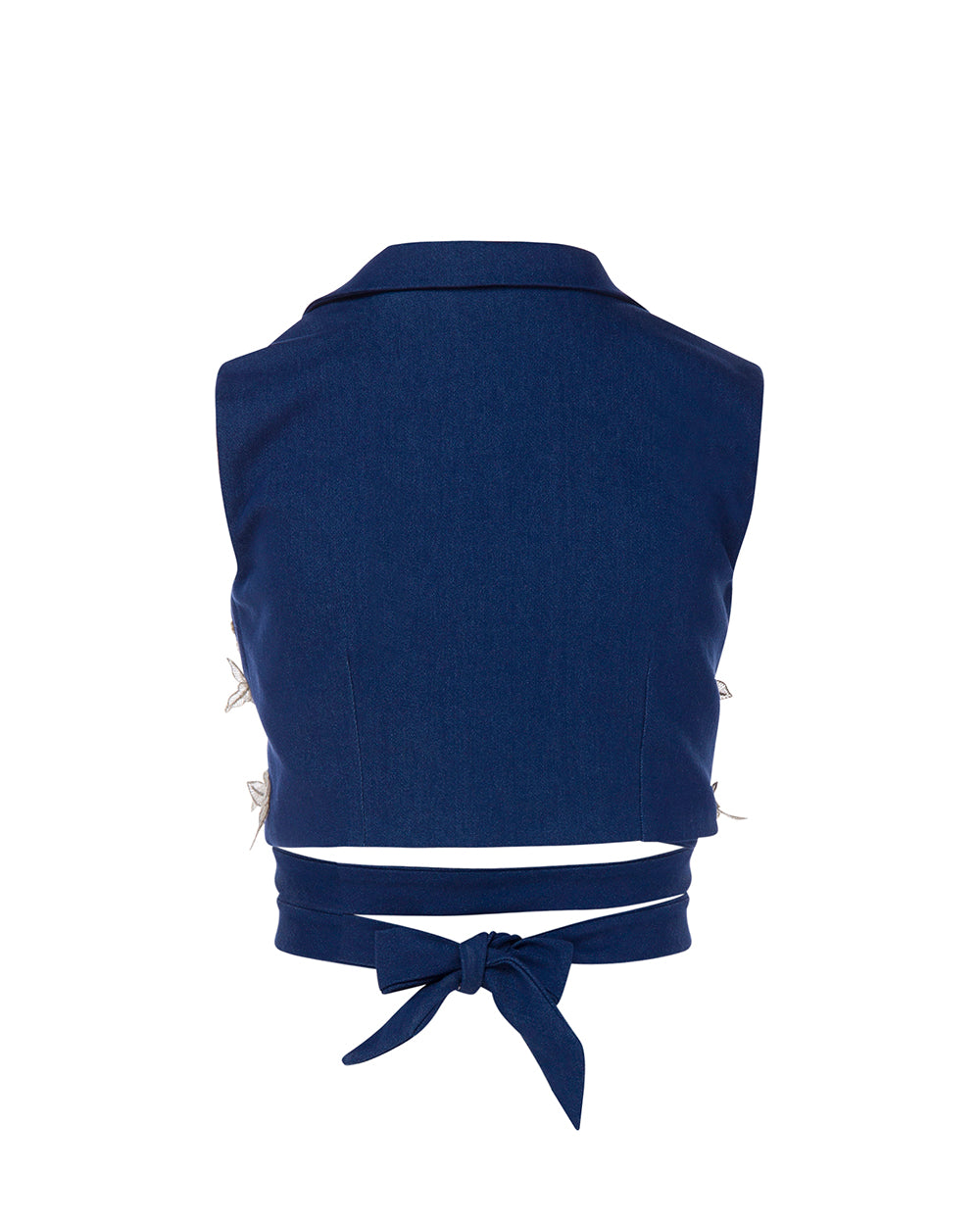 Wrap Denim Top – Razan Alazzouni